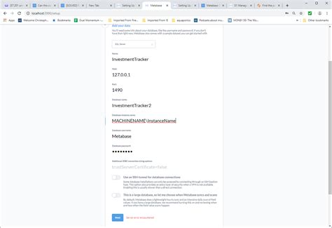 why is connecting to sql server impossible get help metabase