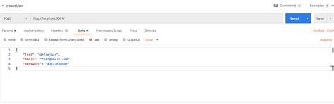 javascript postman express js response body is always empty stack