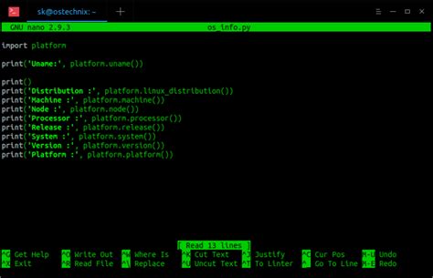 find linux system details using python ostechnix