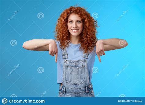 Charismatic Sassy Flirty Redhead Daring Ginger Girl Curly Haircut