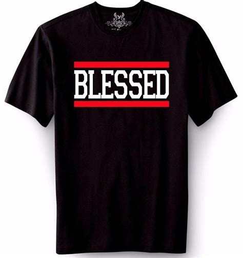 New Mens Printed Blessed Jesus God Love Christian Cross Graphic Design