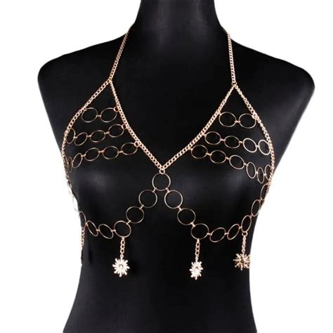 Women Nightclub Party Body Chain Jewelry Bikini Waist Slave Necklace