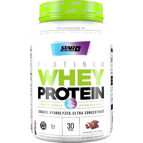 Platinum Whey Protein Star Nutrition Sabor Chocolate 2 Lbs — Farmacia