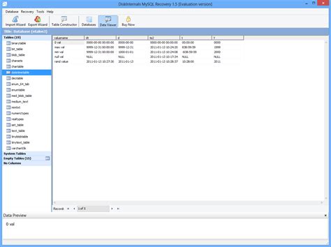 mysql recovery for databases in myisam and innodb formats diskinternals