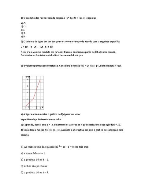 Função Modular Exercicios Pdf