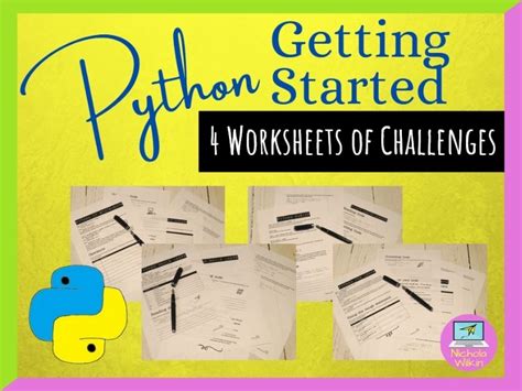 python programming challenges getting started teaching resources