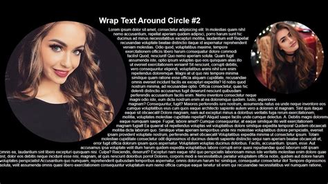 wrap text around circle using html and css shpe youtube