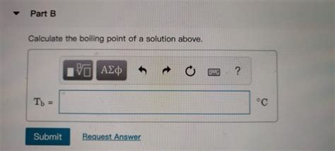 solved calculate the freezing point and boiling point in