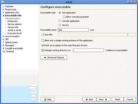 how can i create exe file in java