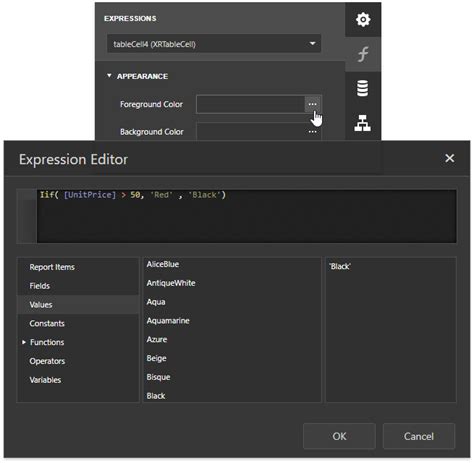apply conditional formatting report and dashboard server devexpress