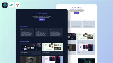 react portfolio with tailwind css dark mode and vite js youtube