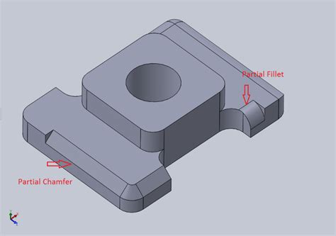 using partial fillet chamfer seacad