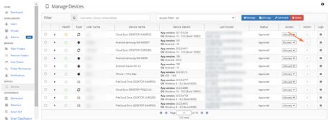 managing client devices filecloud docs