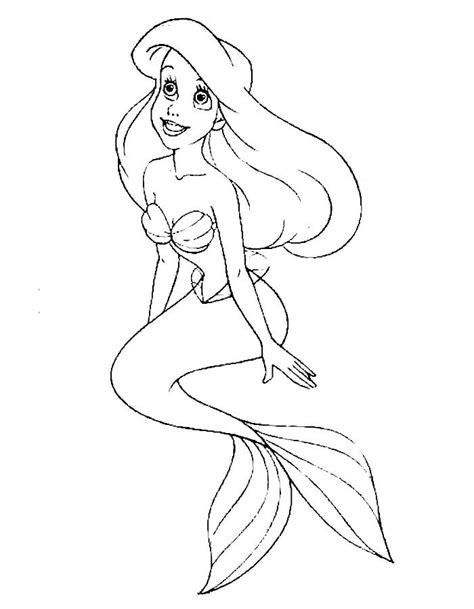 Ariel Coloring Pages Free Printable Pdf
