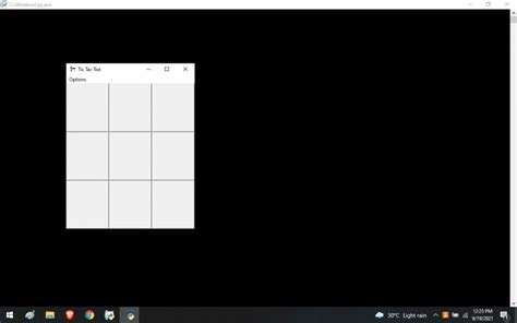 python program to mini tic tac toe using python tkinter
