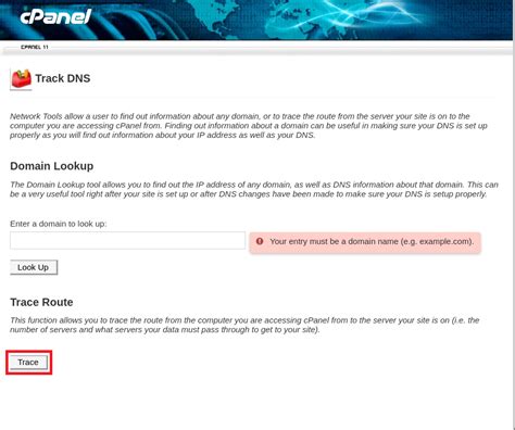 track dns details using cpanel interserver tips