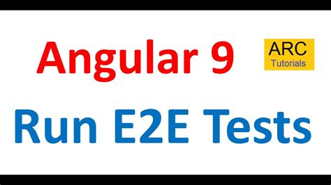 angular 9 tutorial for beginners 70 angular e2e testing