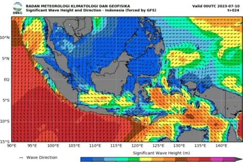 Potensi Gelombang Tinggi Mencapai 6 Meter Bmkg Imbau Masyarakat
