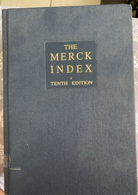 the merck index 10th ed 1983 encyclopedia of chemicals drugs