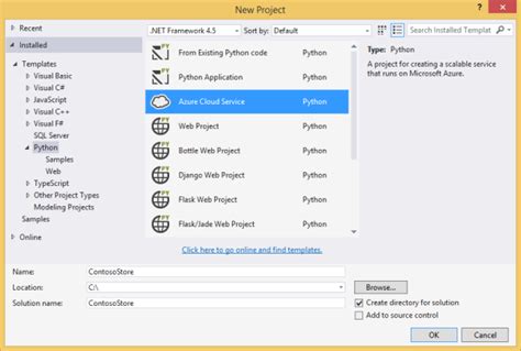 get started with python and azure cloud services