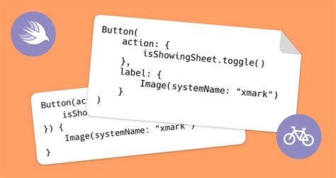 swiftui coding conventions on closure blocks