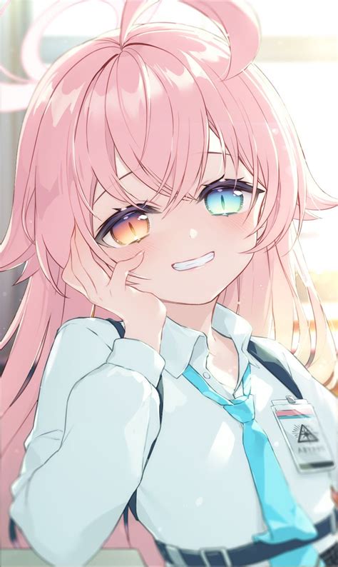The Big Imageboard Tbib 1girl Ahoge Blue Archive Blue Eyes Blue