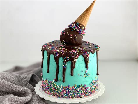 Ice Cream Cone Birthday Cake