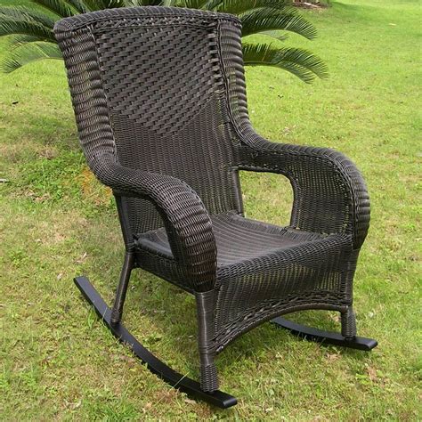 International Caravan San Tropez Wicker Resin Aluminum High Back Patio