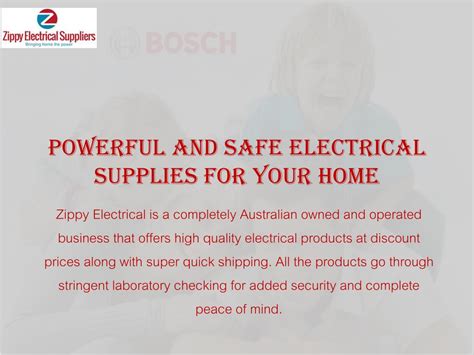 ppt powerful and safe electrical supplies for your home