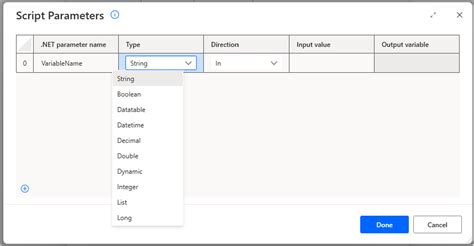 referência de ações de scripting power automate microsoft learn