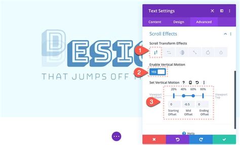 how to stack and animate text using divi scroll effects elegant