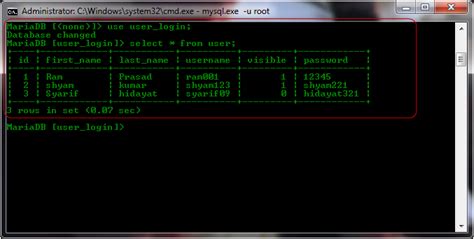 update tabel di database mysql melalui cmd ~ computer network engineering
