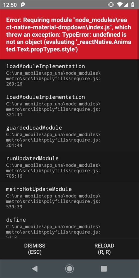 reactjs error when i try import dropdown react native stack overflow