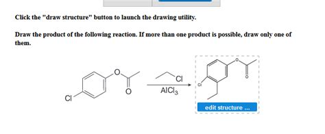 solved click the draw structure button to launch the dr