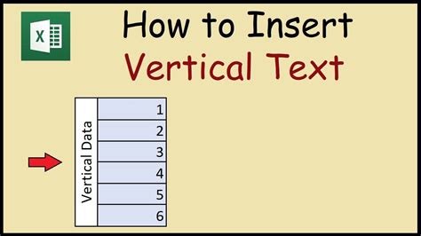 how to write vertical text in excel youtube