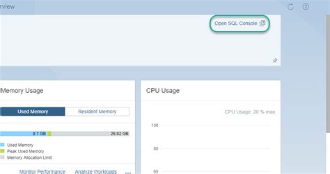 connect to the sap hana cockpit
