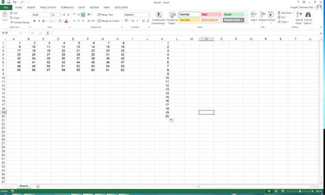 convert rows of excel table into one long column super user