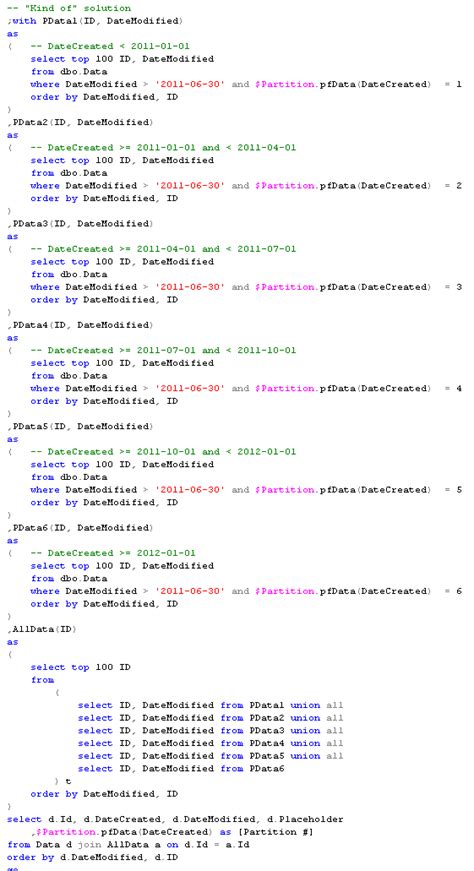 sunday t sql tip select top n using aligned non clustered