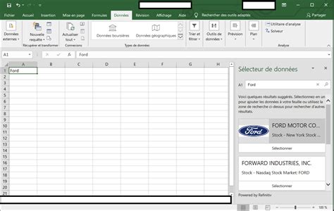 is it possible to use stock data on excel pro 2016 excel