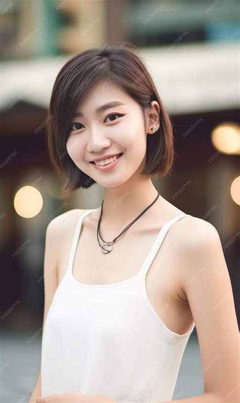 Premium Photo Beautiful Japanese Girl Model Generative Ai