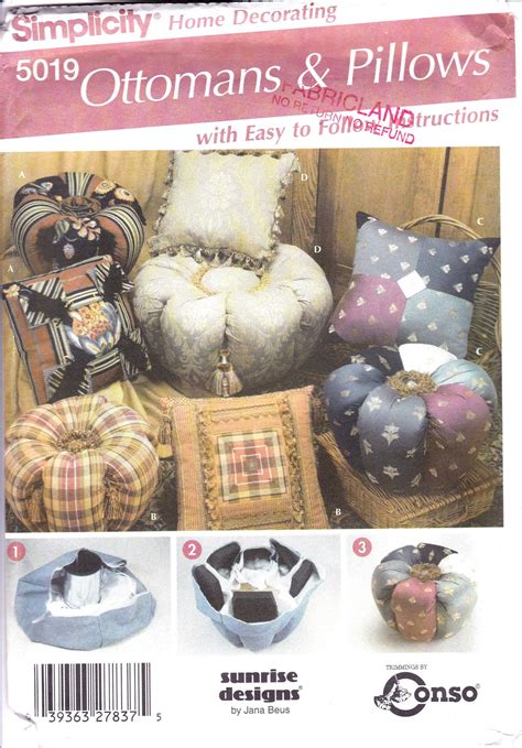 Ottoman Patterns With Matching Pillow Patterns Ottoman Etsy Pillow