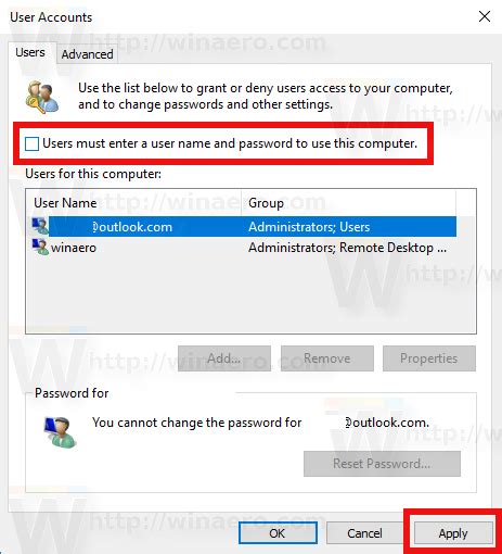 como entrar automaticamente com a conta da microsoft no windows 10