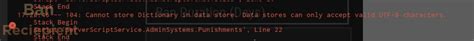 invalid utf 8 character scripting support developer forum roblox