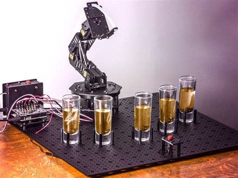 arduino robot arm bartender arduino project hub