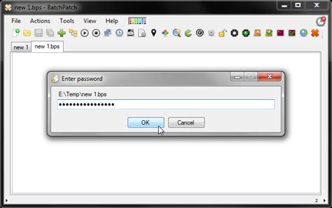 protecting sensitive passwords in saved batchpatch grid