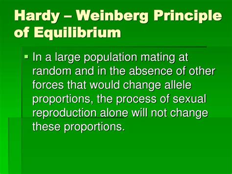 Ppt Hardy Weinberg Equilibrium Powerpoint Presentation Id 577882