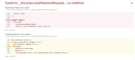 javascript react typeerror this props is undefined stack