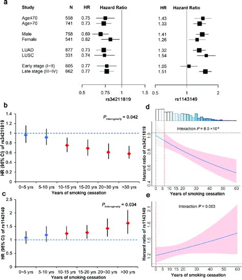 Stratified Analysis And Interaction Analysis With Smoking Cessation