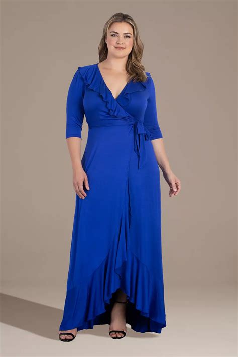 Plus Size Maritime Maxi Wrap Dress Davids Bridal