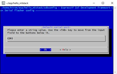 esp32 m5stack の開発環境構築（esp idf と arduino core） hiromasa another o